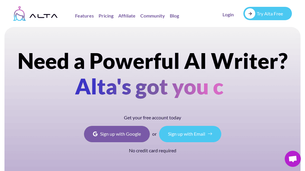 Alta AI | Create a Mobile App in Minutes | Futureen
