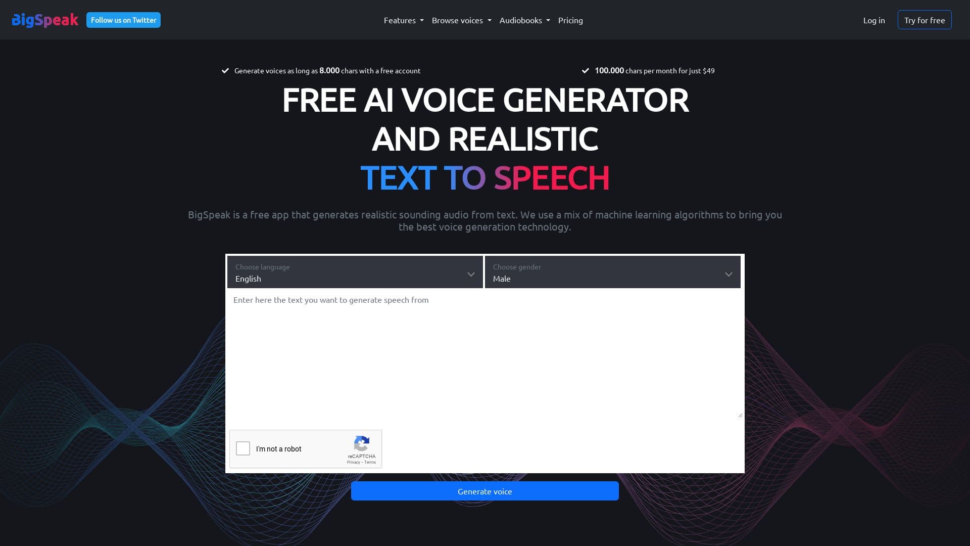 Big Speak | Convert Text to Speech and Video using AI | Futureen