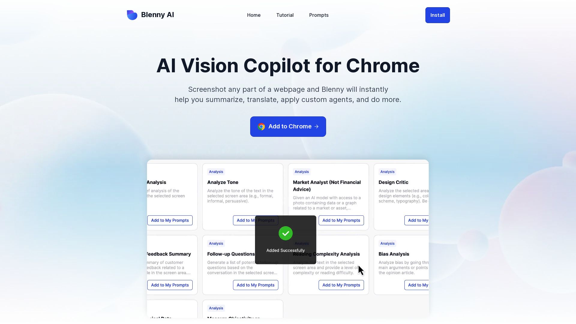 Blenny AI | Enhance Your Browsing Experience with AI Vision Tools | Futureen