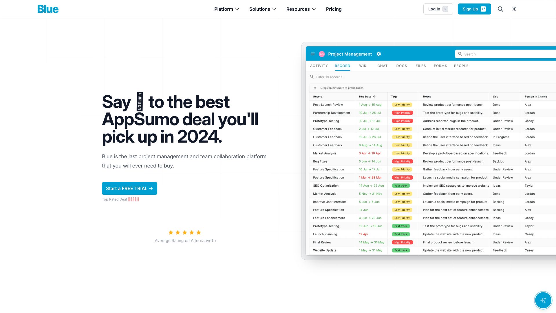 Blue | Simplify Project Management Now! | Futureen