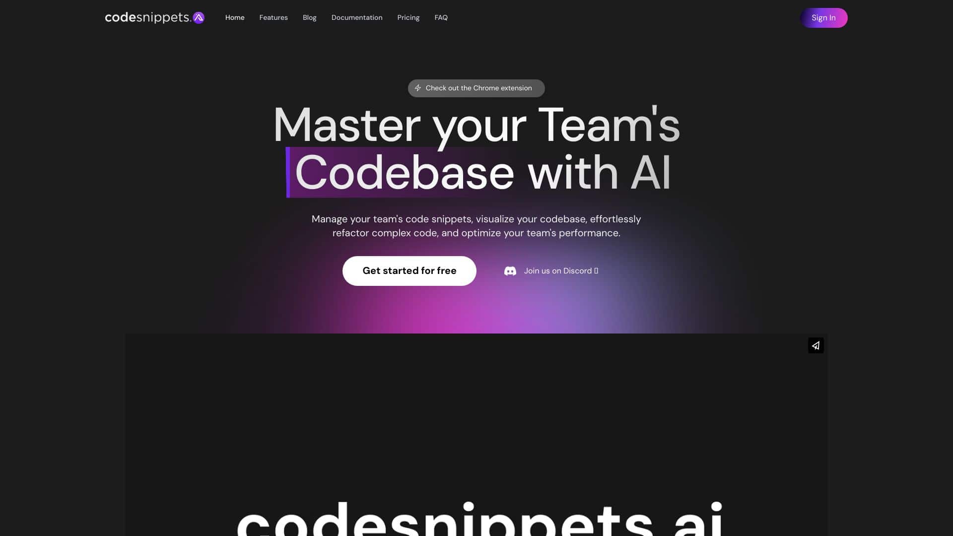 CodeSnippetsai | Simplify Your Coding with AI-Driven Tools | Futureen
