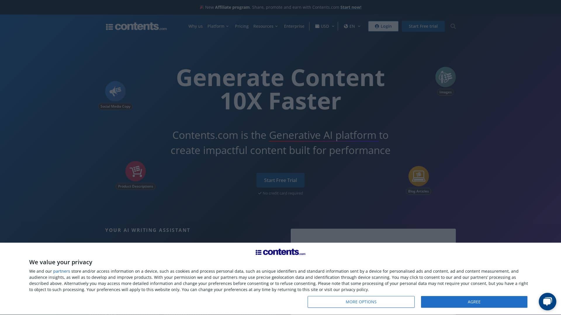 Contentscom | Streamline Content Creation with AI Power | Futureen
