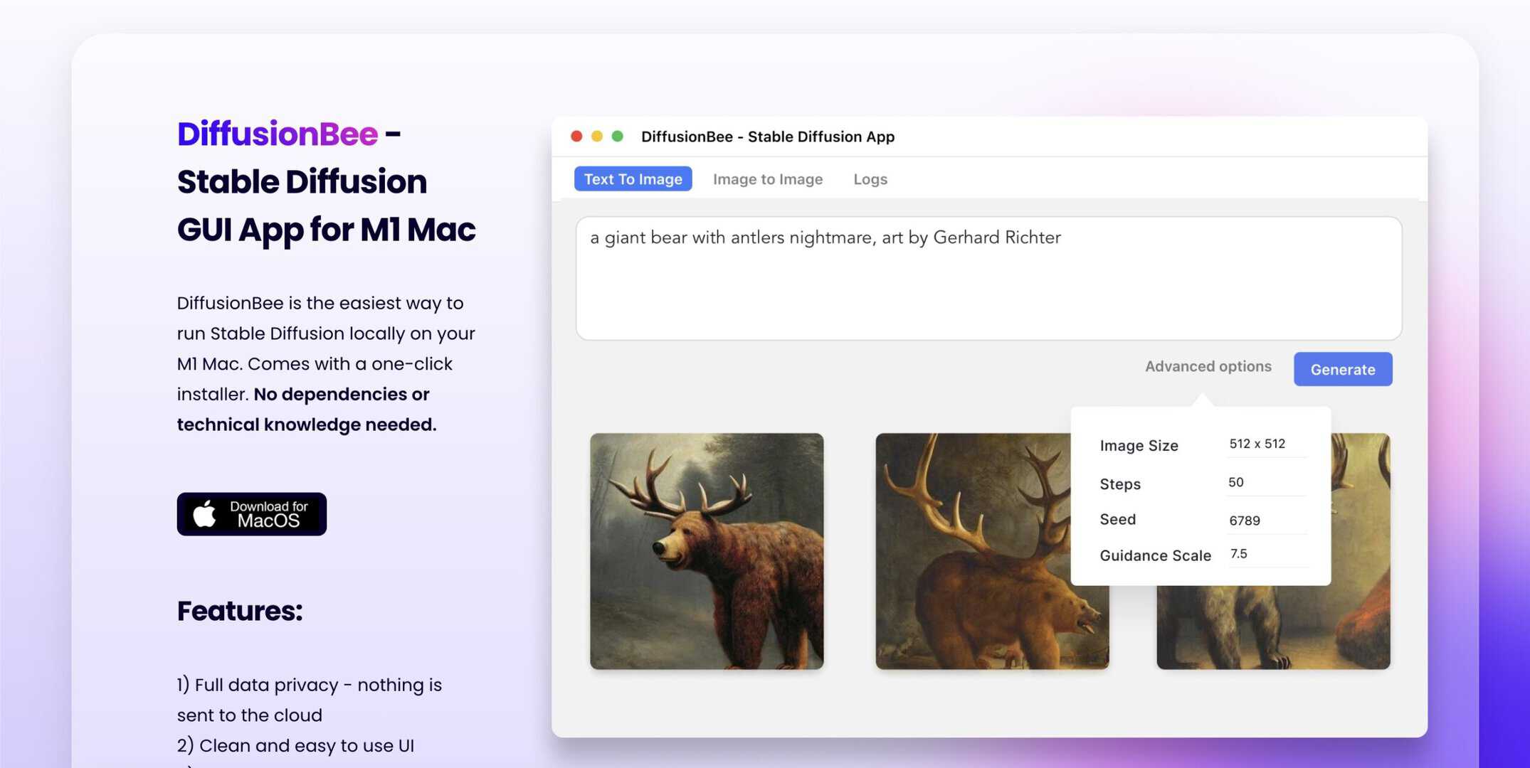 Diffusion Bee | Create Impressive AI Art Offline on Mac | Futureen