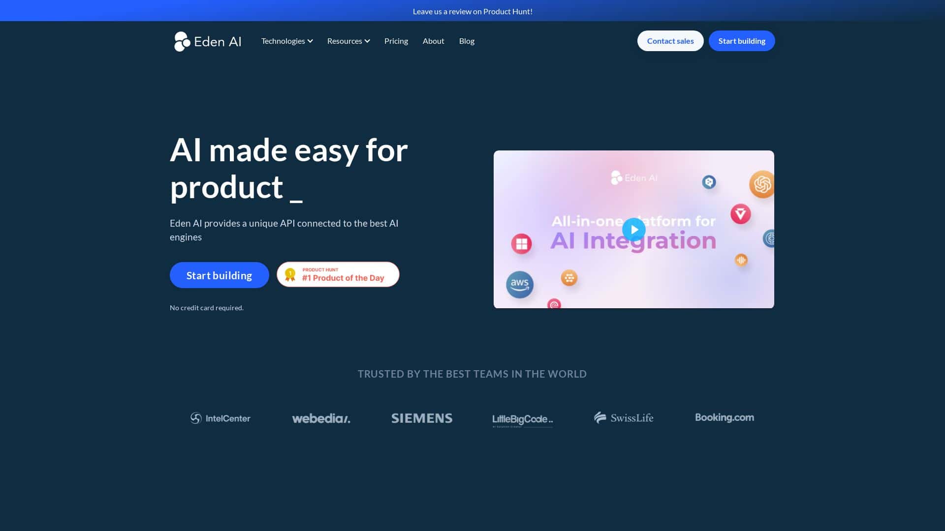 Eden AI | Simplify AI Integration with a Unified Platform | Futureen