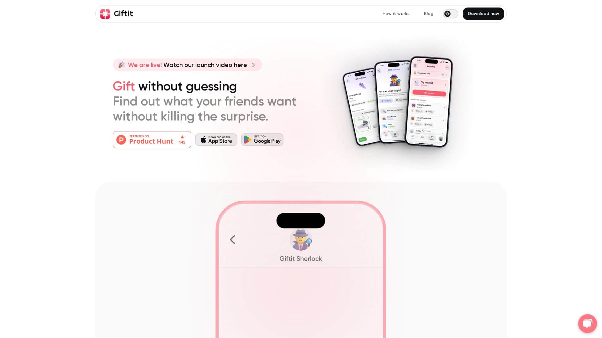 Giftit | Simplify gifting with wishlists and AI chatbot help | Futureen