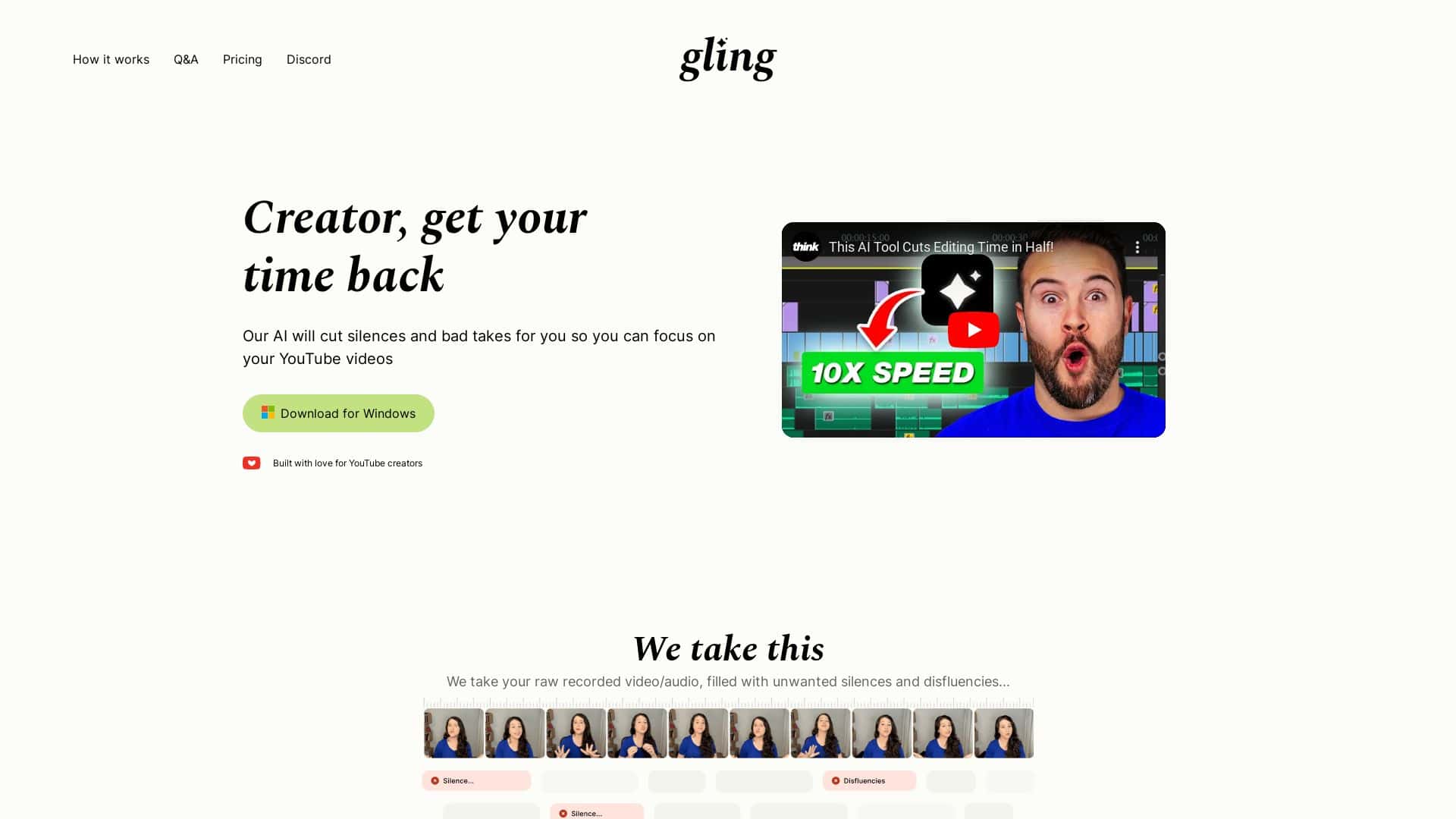 Gling | AI Video Editing Tool for YouTubers | Futureen