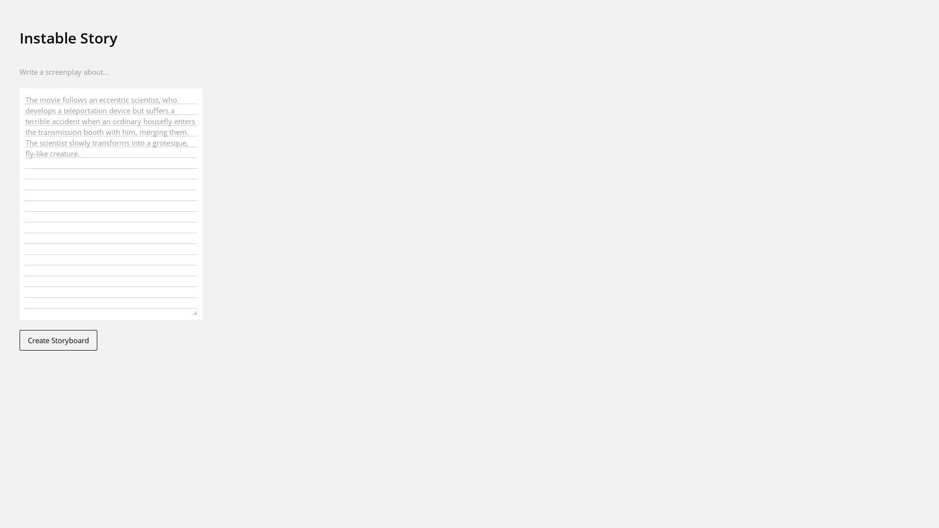 Instable Story | Turning Sketches into Engaging Narratives with AI ...