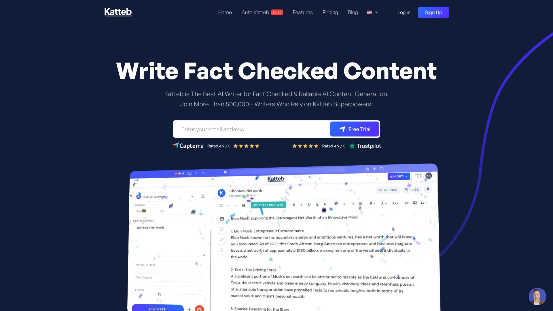 Katteb | Fact-Check AI Writer for Reliable Content | Futureen