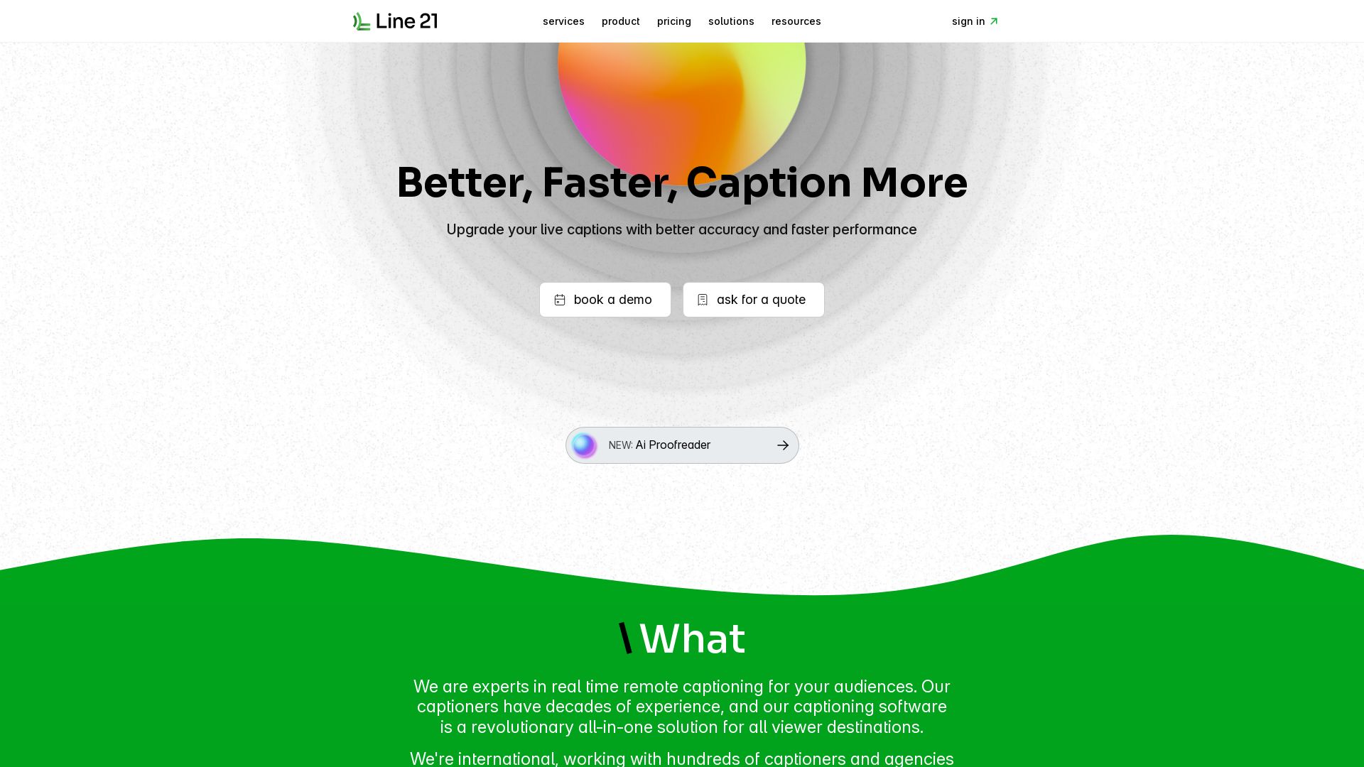 Line 21 Live Captions | Enhance Live Events with Quick, Accurate Captions | Futureen
