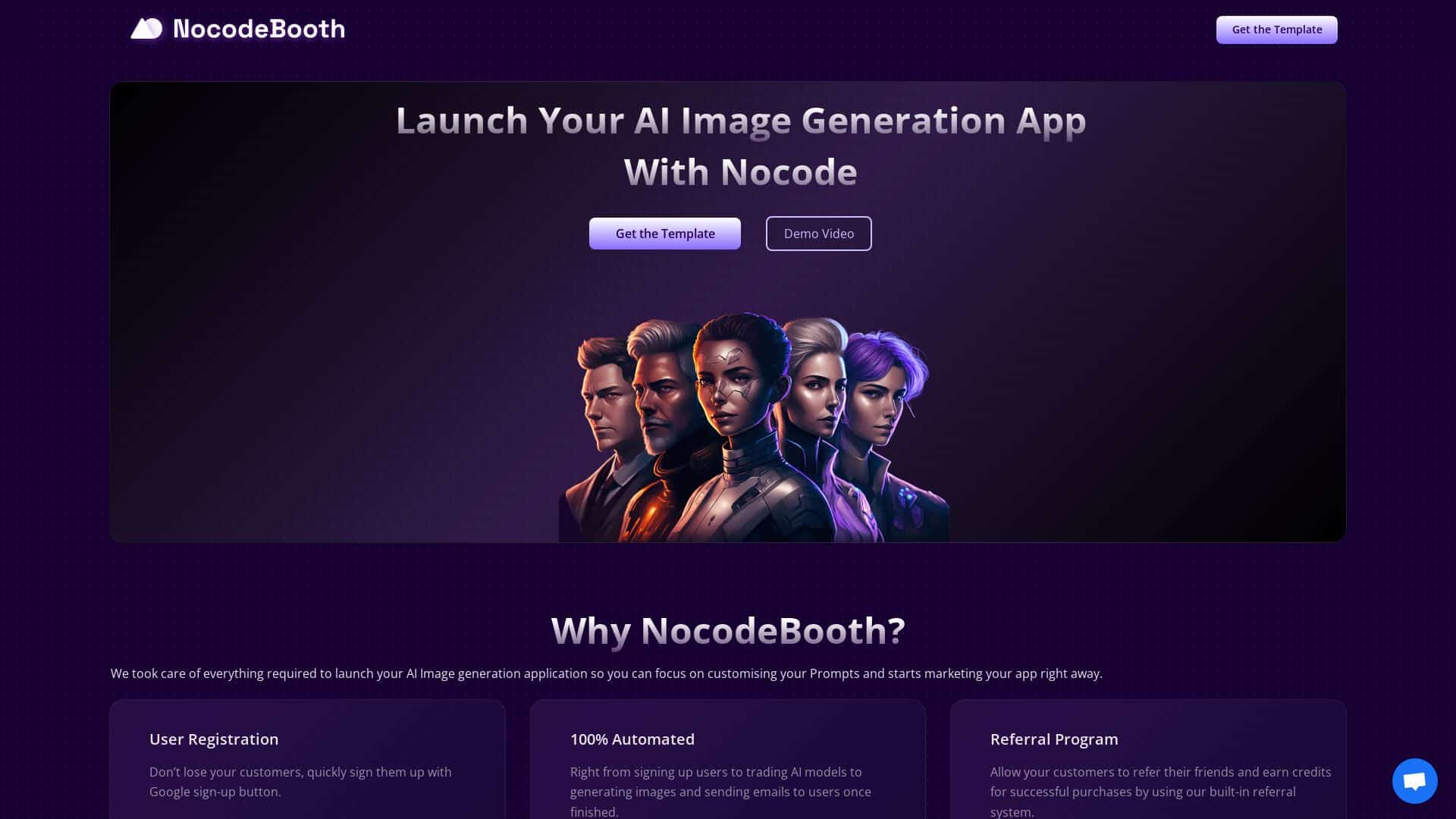 NocodeBooth | Create Your AI Image Platform Simply | Futureen