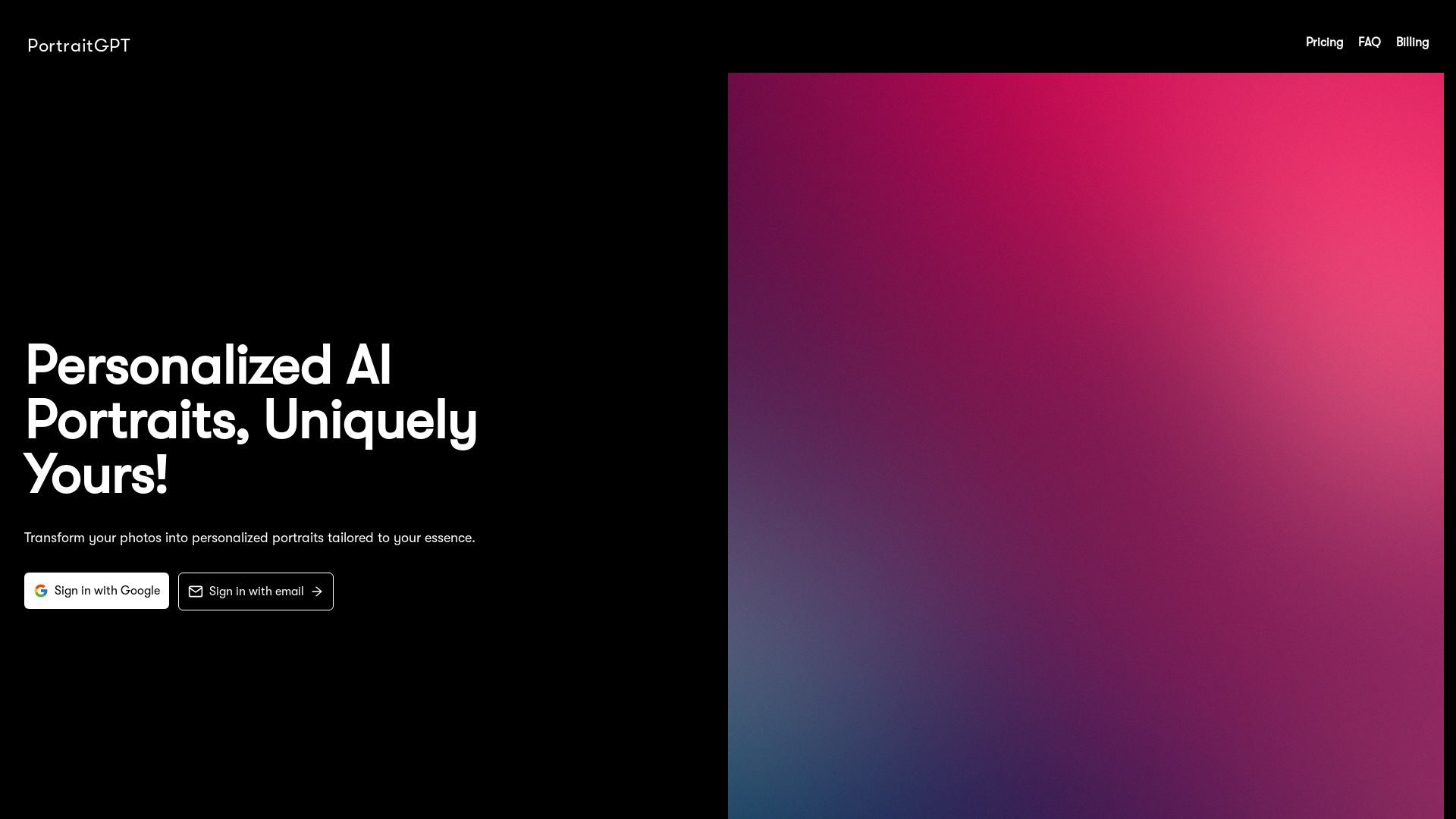 PortraitGPT | Create Stunning AI-Generated Portraits Effortlessly ...
