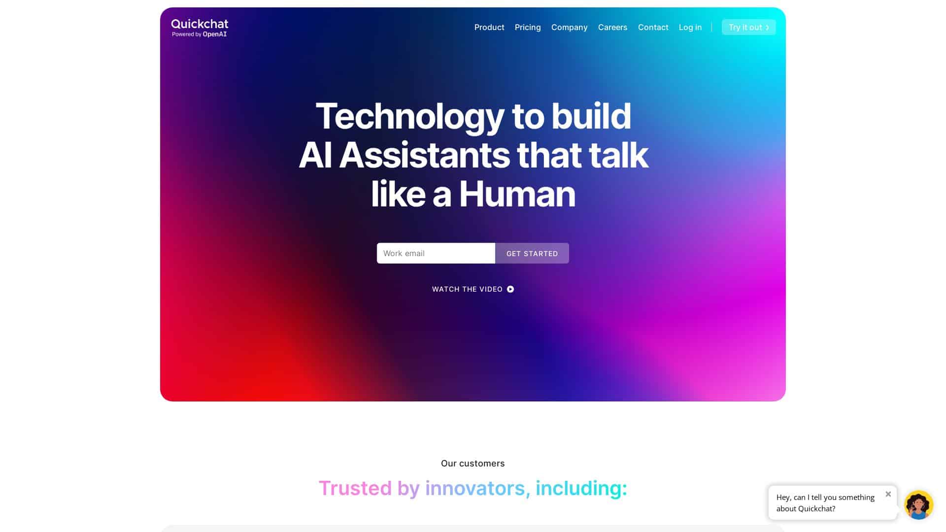 Quickchat AI | Custom AI Assistants for Your Business | Futureen