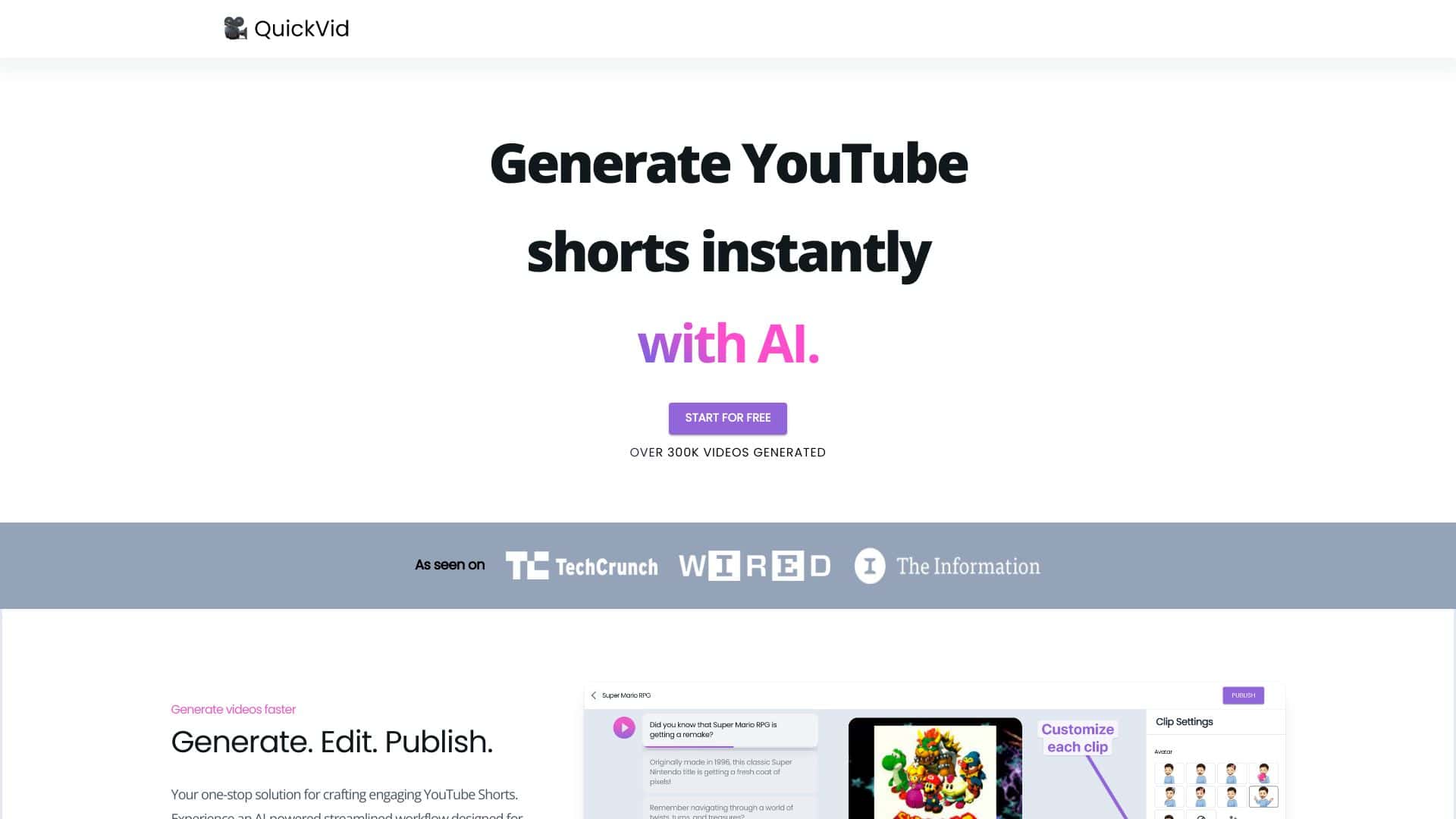 QuickVid | AI-Powered Tool for Easy Video Creation | Futureen