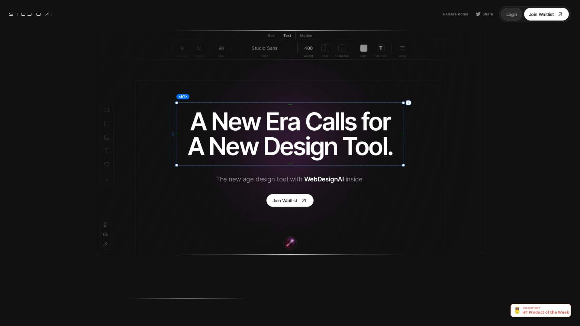 Studio AI | AI-Powered Web Design Tool Transforming Design Processes | Futureen