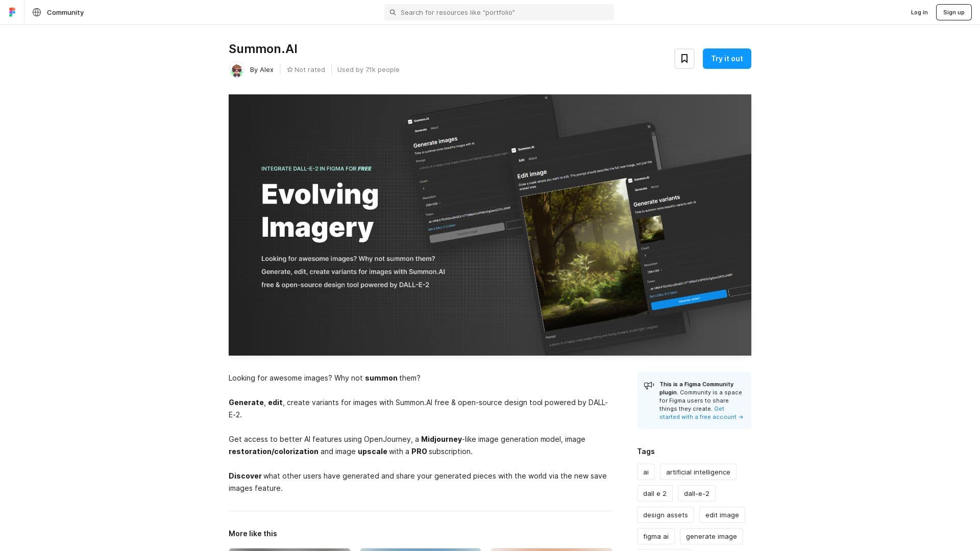 SummonAI | Create Unique Images Directly in Figma | Futureen
