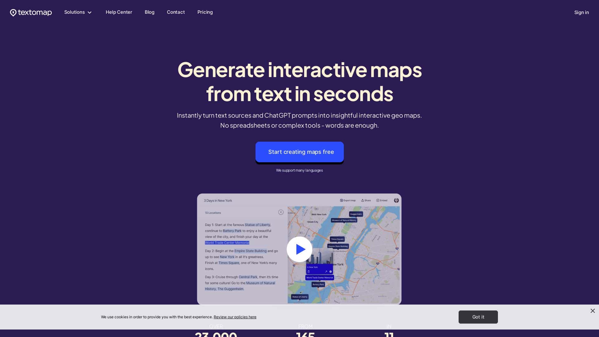 Textomap | Transform Text into Interactive Maps Effortlessly | Futureen