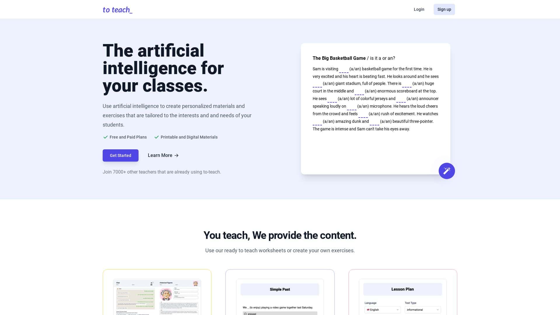 To-Teachai | Transforming Education with AI-Powered Tools | Futureen