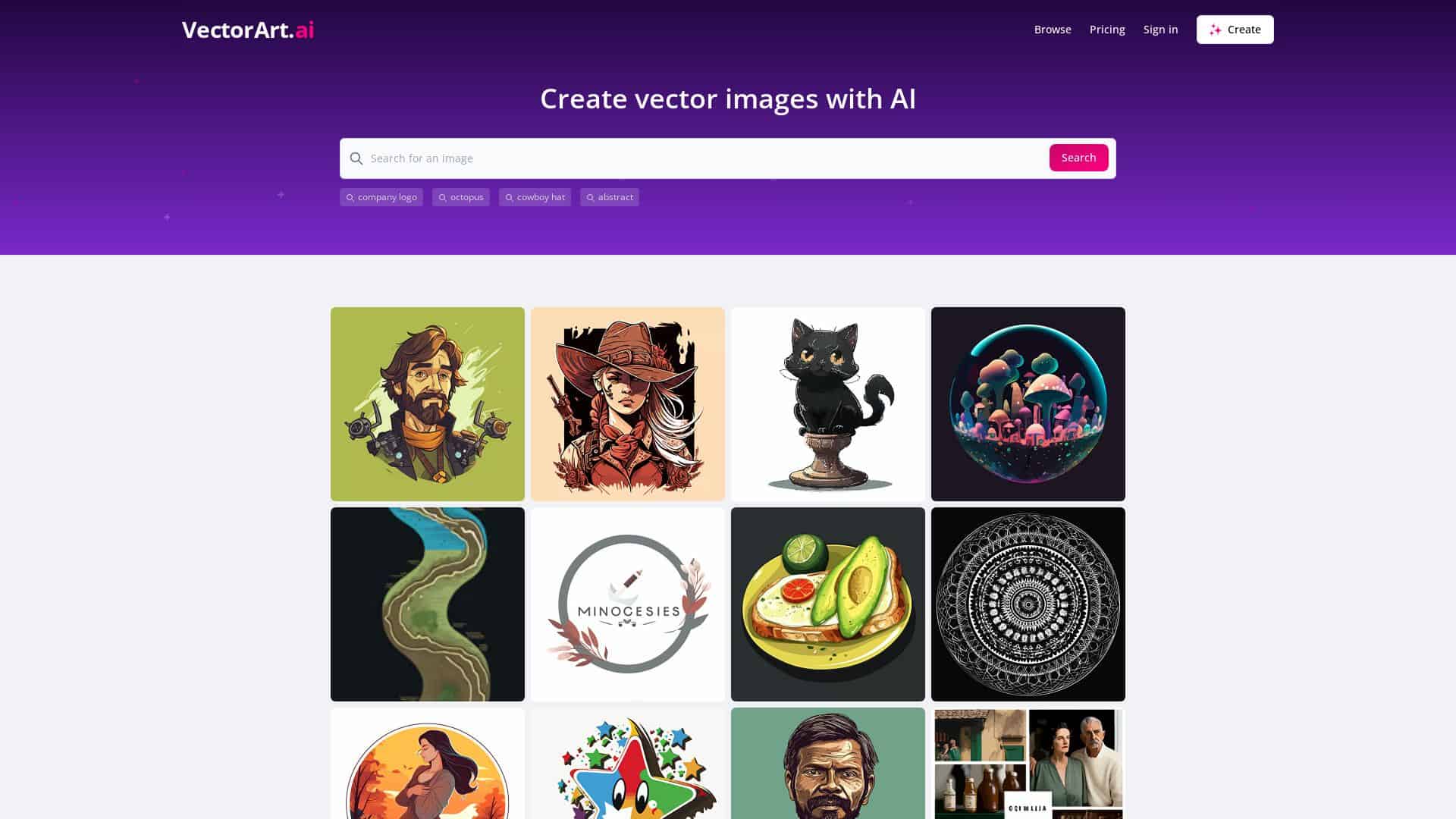 VectorArtai | AI-Powered Tool for Unlimited High-Quality Vector Images | Futureen