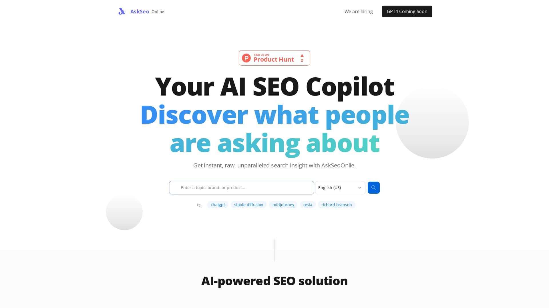 AI SEO Copilot by AskSEO | AI-powered SEO tool designed for a strong online presence | Futureen