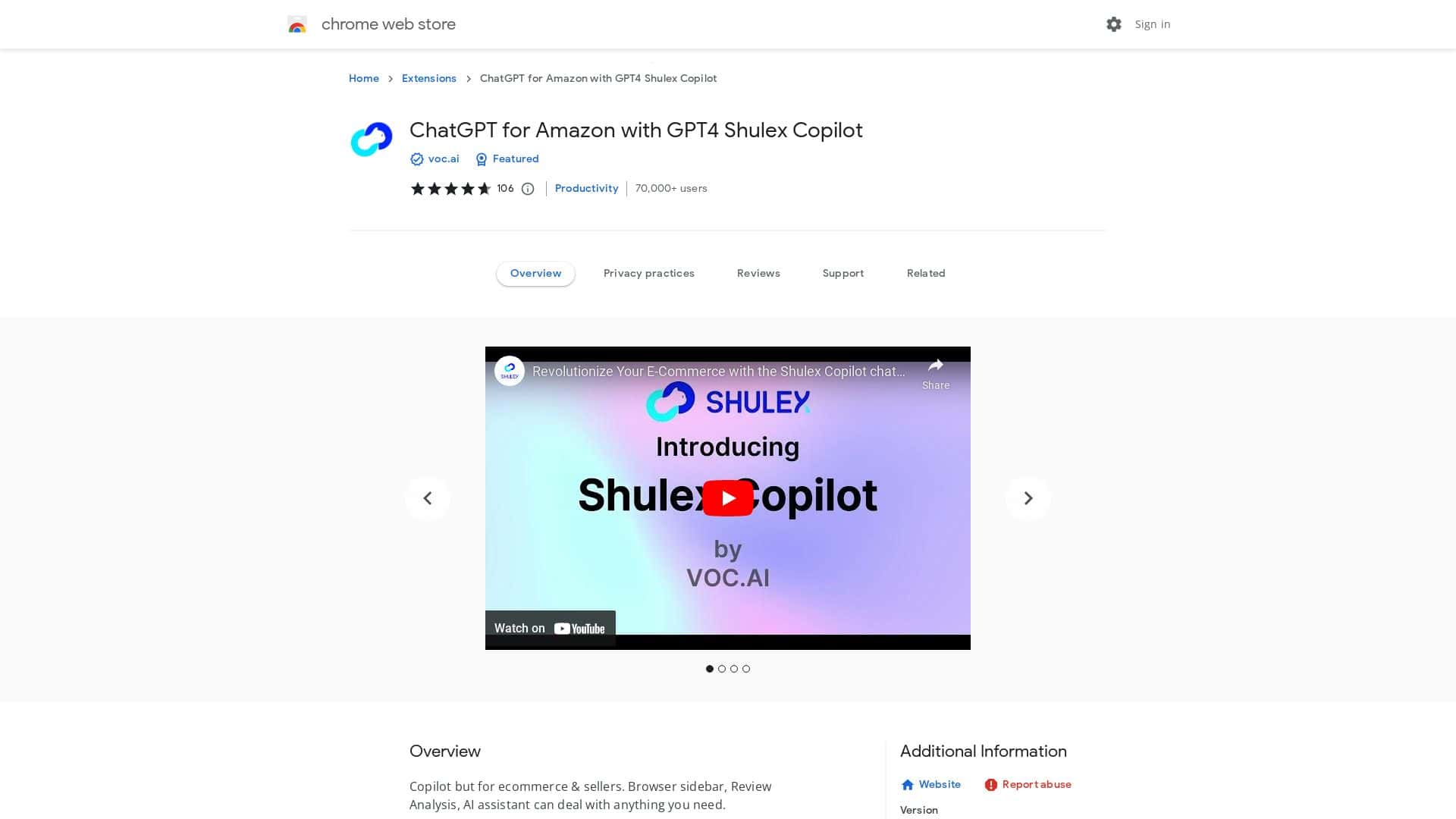 ChatGPT for Amazon - Shulex VOC | AI-Powered E-Commerce Improvement | Futureen