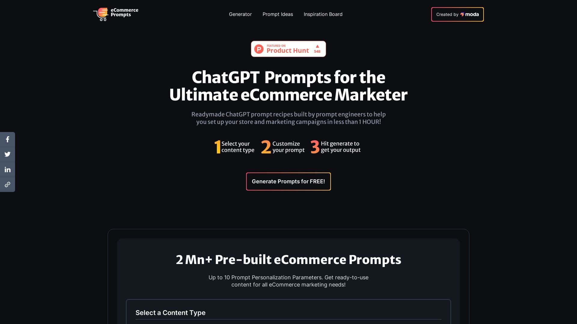 Ecommerce Prompts | Create Customized eCommerce Content with Ease | Futureen