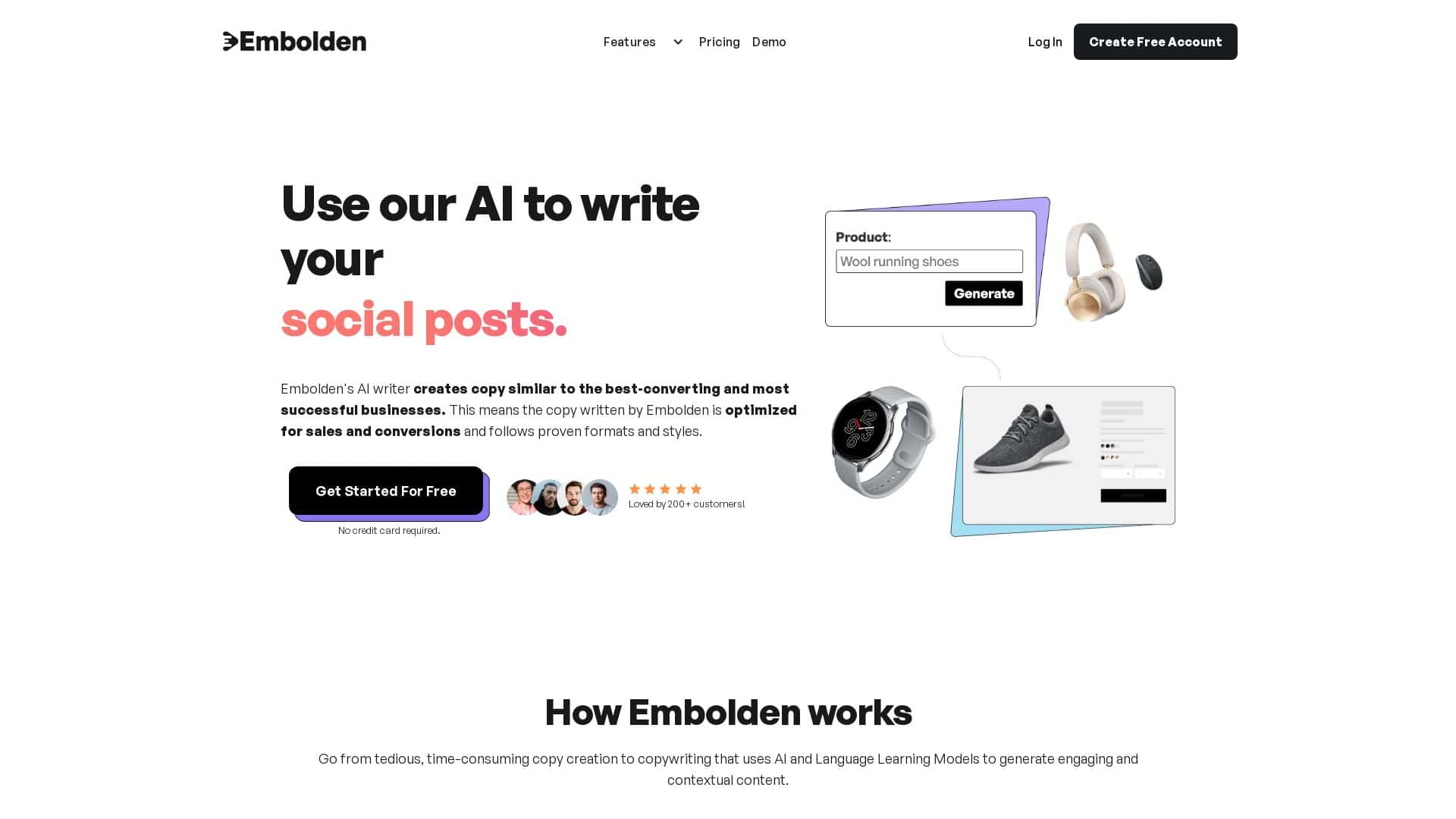 Embolden | Improve Ecommerce Content with AI Writing | Futureen