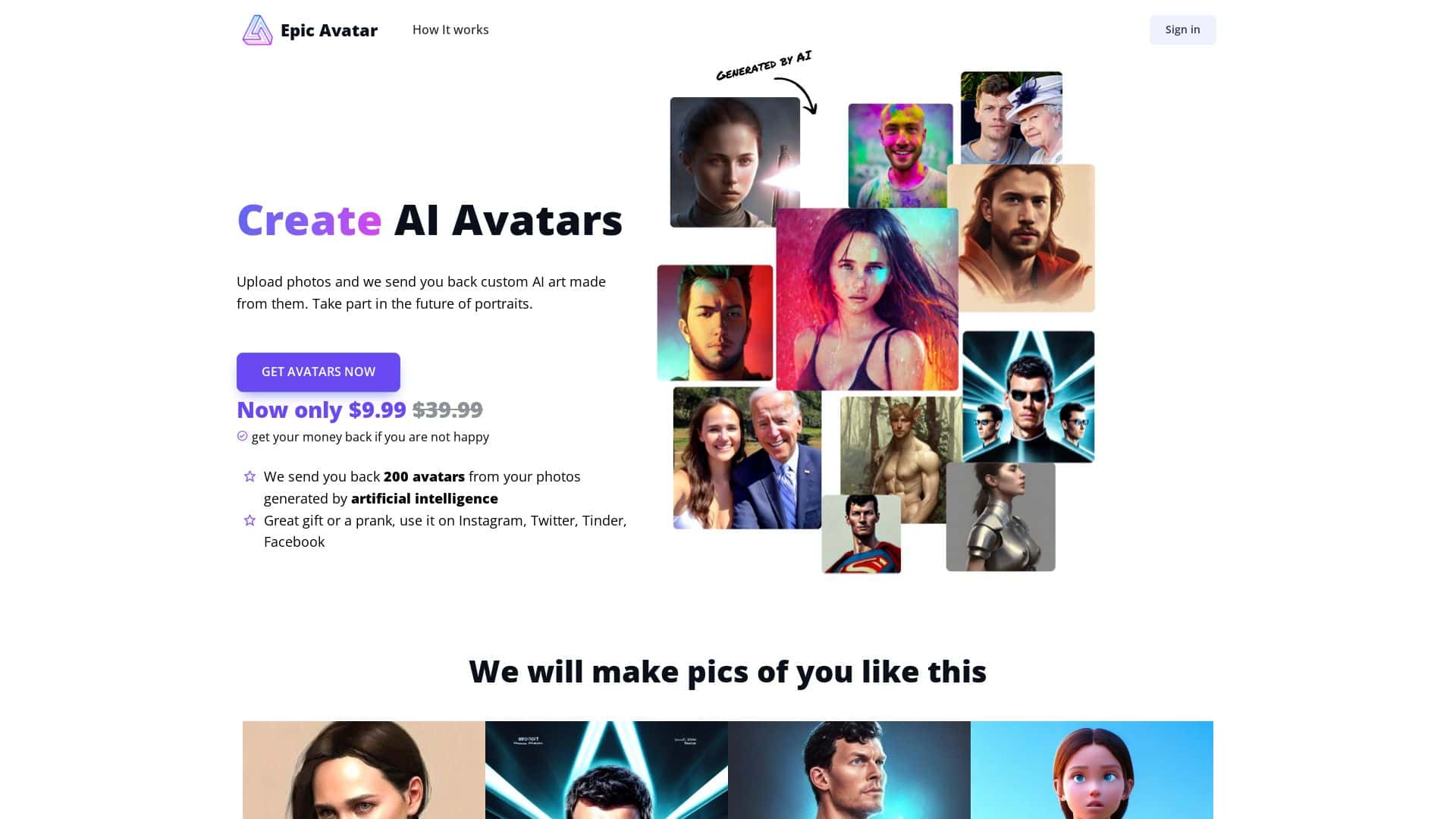 EpicAvatar | Turn Your Photos into 200 Unique Avatars | Futureen