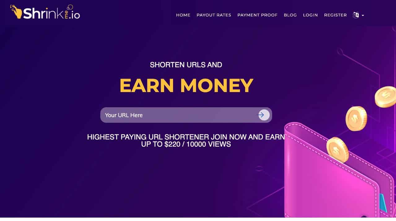 ShrinkMe | Earn Money with URL Shortening: Key Features, Earnings, and ...