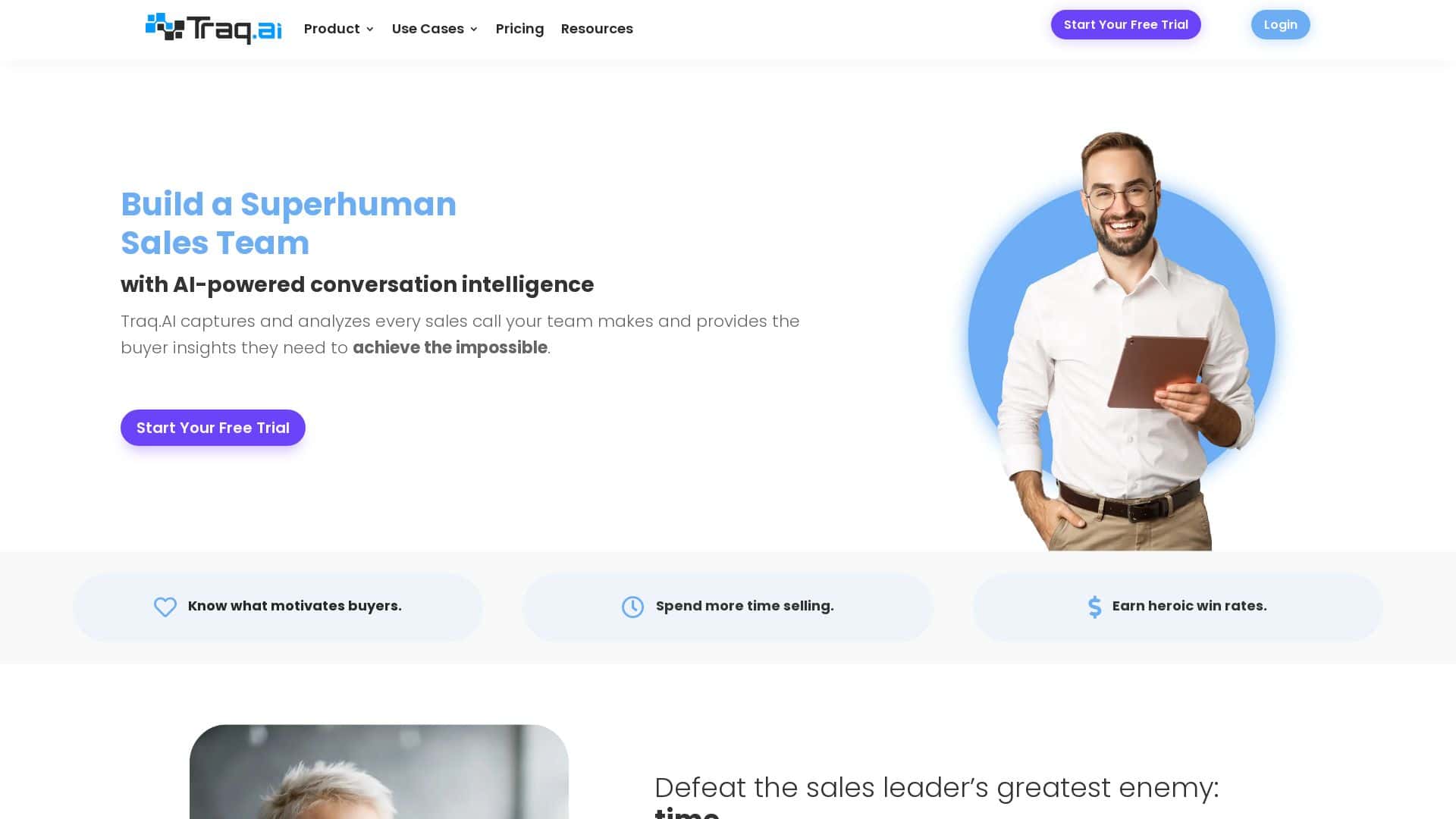 Traqai | Sales Coaching and Conversation Analysis Powered by AI | Futureen