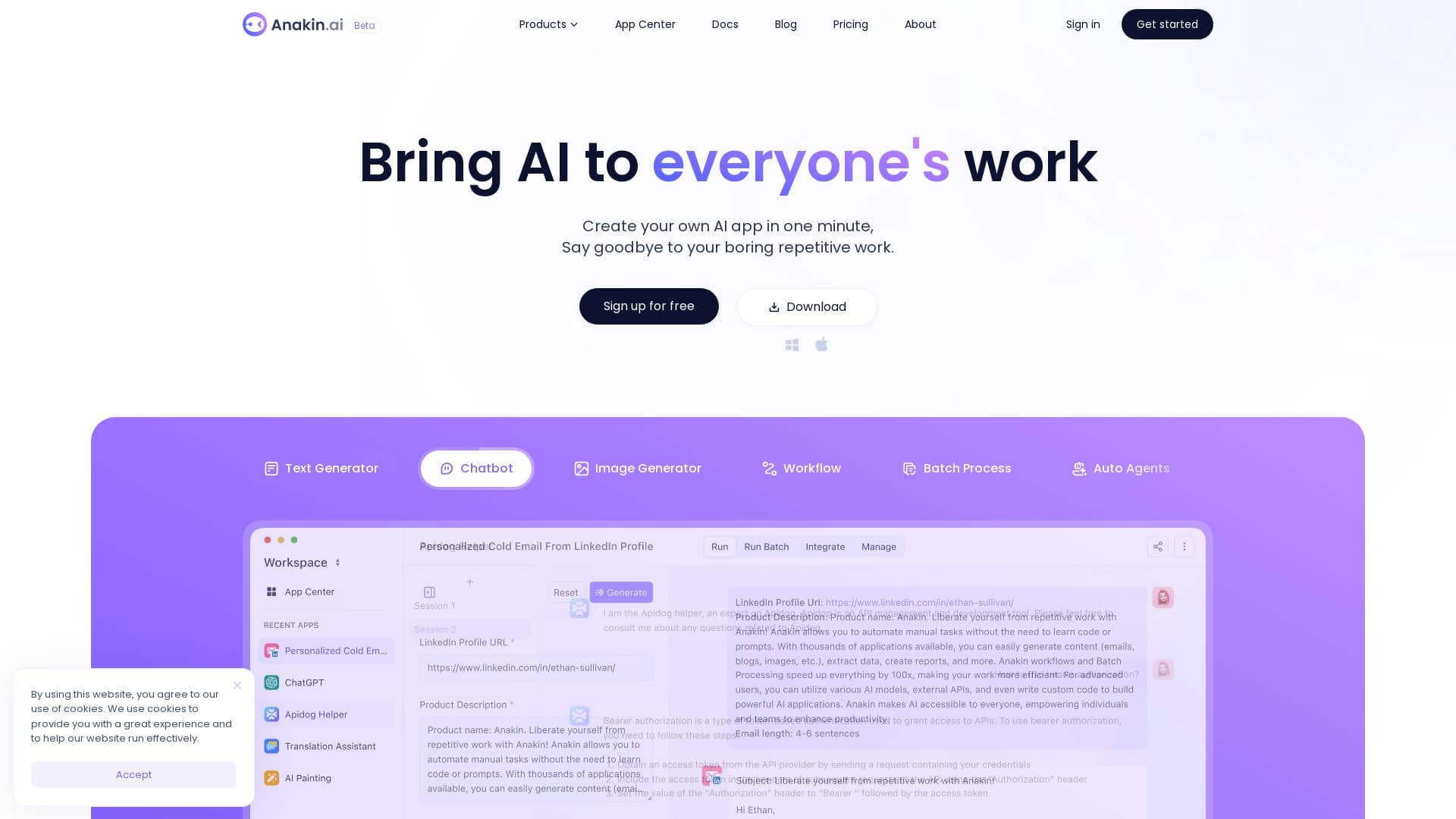 Anakin.ai | Create Custom AI Apps Easily with Pre-Built Options | Futureen