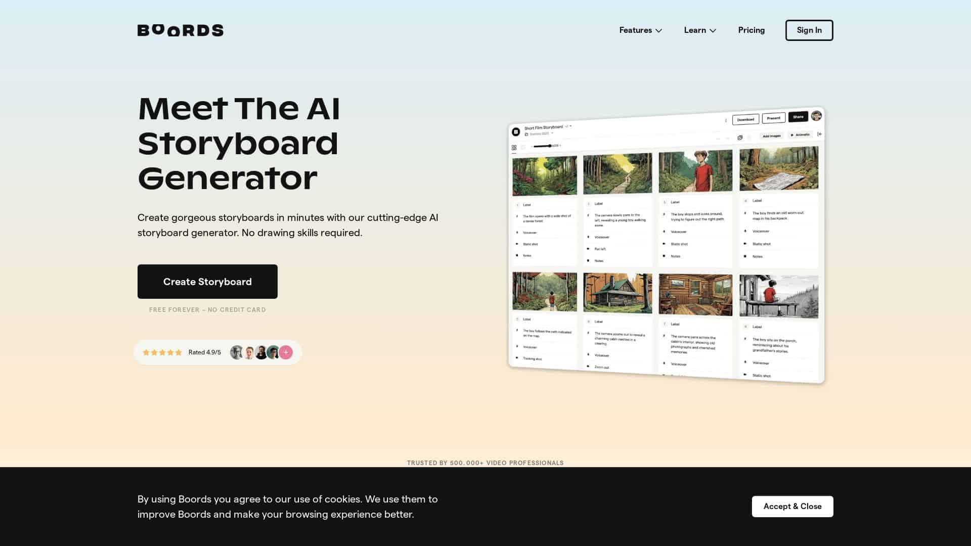 Boords | Create Engaging Storyboards Using AI | Futureen