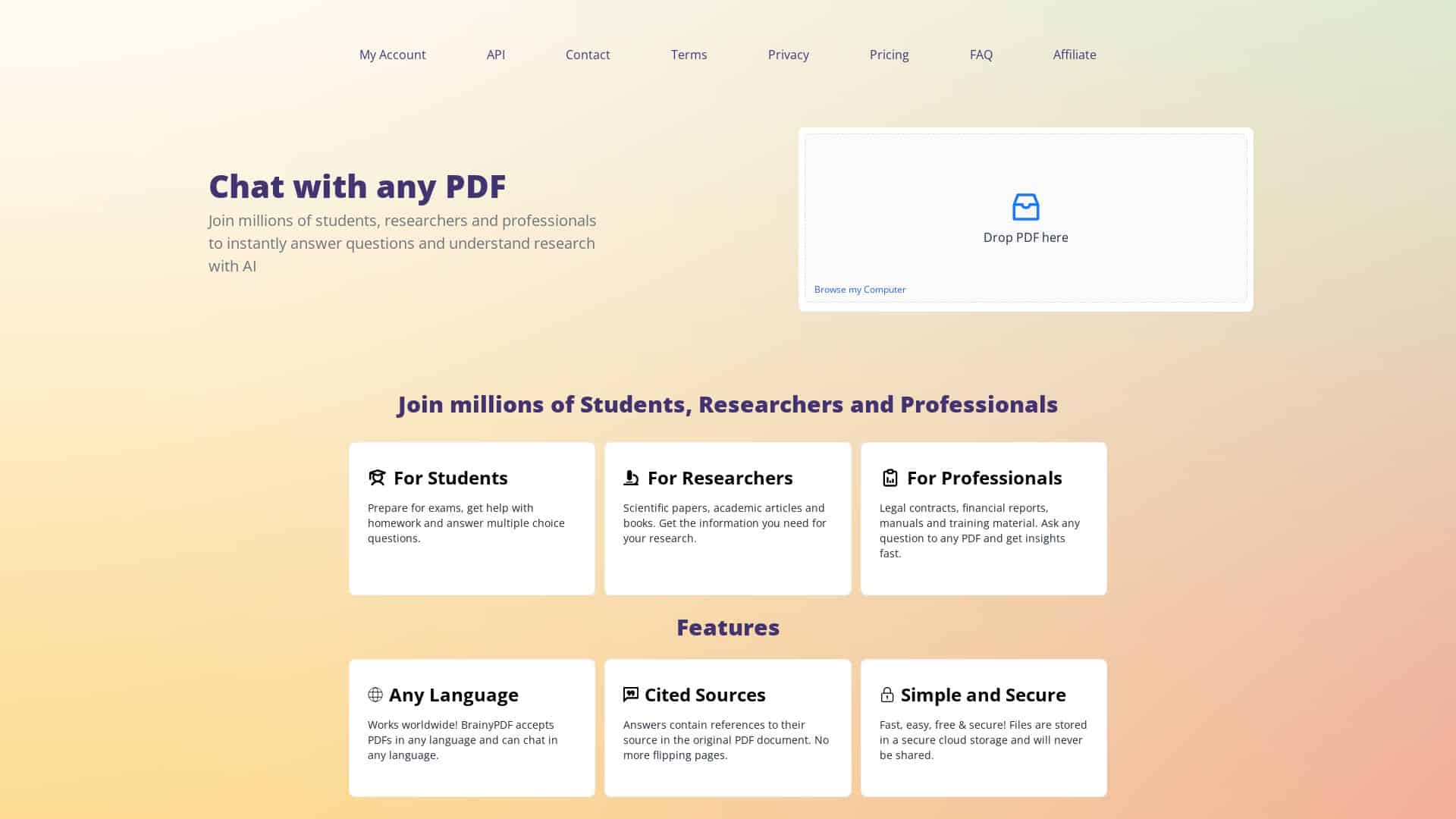 BrainyPDF | AI PDF Chatbot and Summarization Tool | Futureen