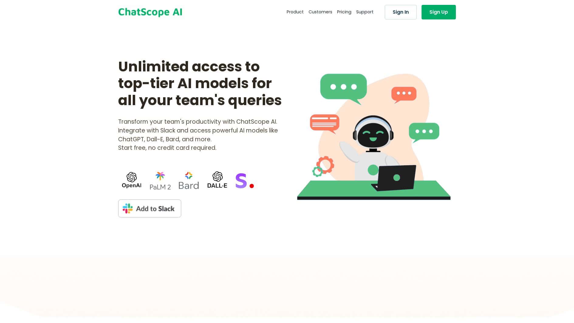 ChatScope AI | AI assistant for Slack integration | Futureen