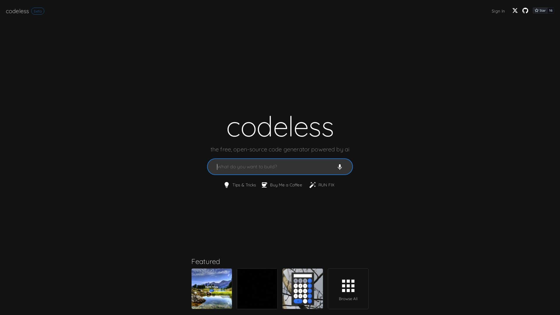 Codeless AI | Simplify Coding with AI Code Generation | Futureen