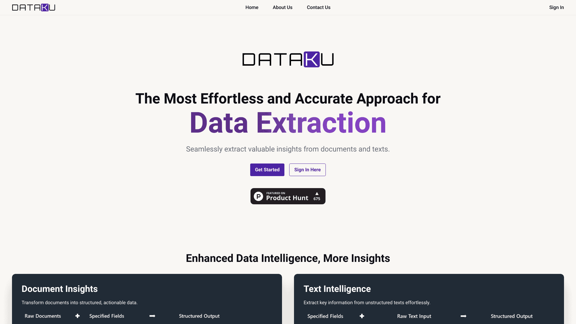 Dataku | AI-Powered Data Extraction Solution | Futureen