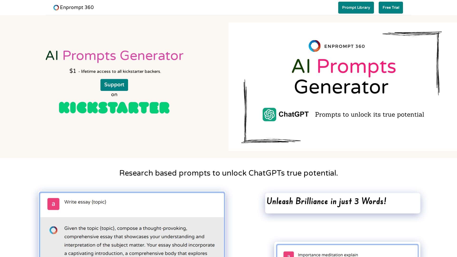 Enprompt 360 | Enhance AI Interactions with Engaging Prompts | Futureen