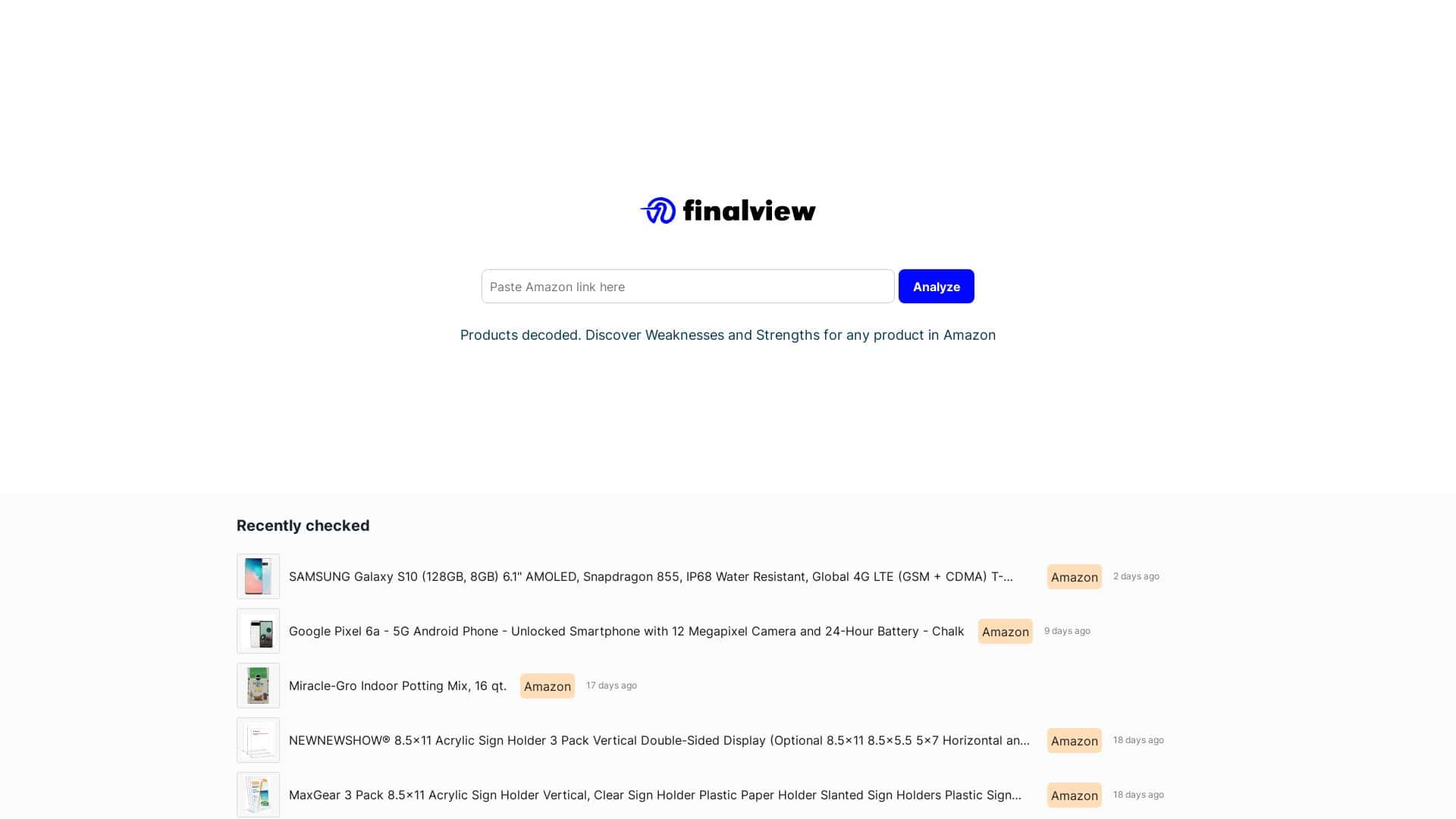 Finalview.io | AI Sentiment Analysis for Smart Buying Choices | Futureen