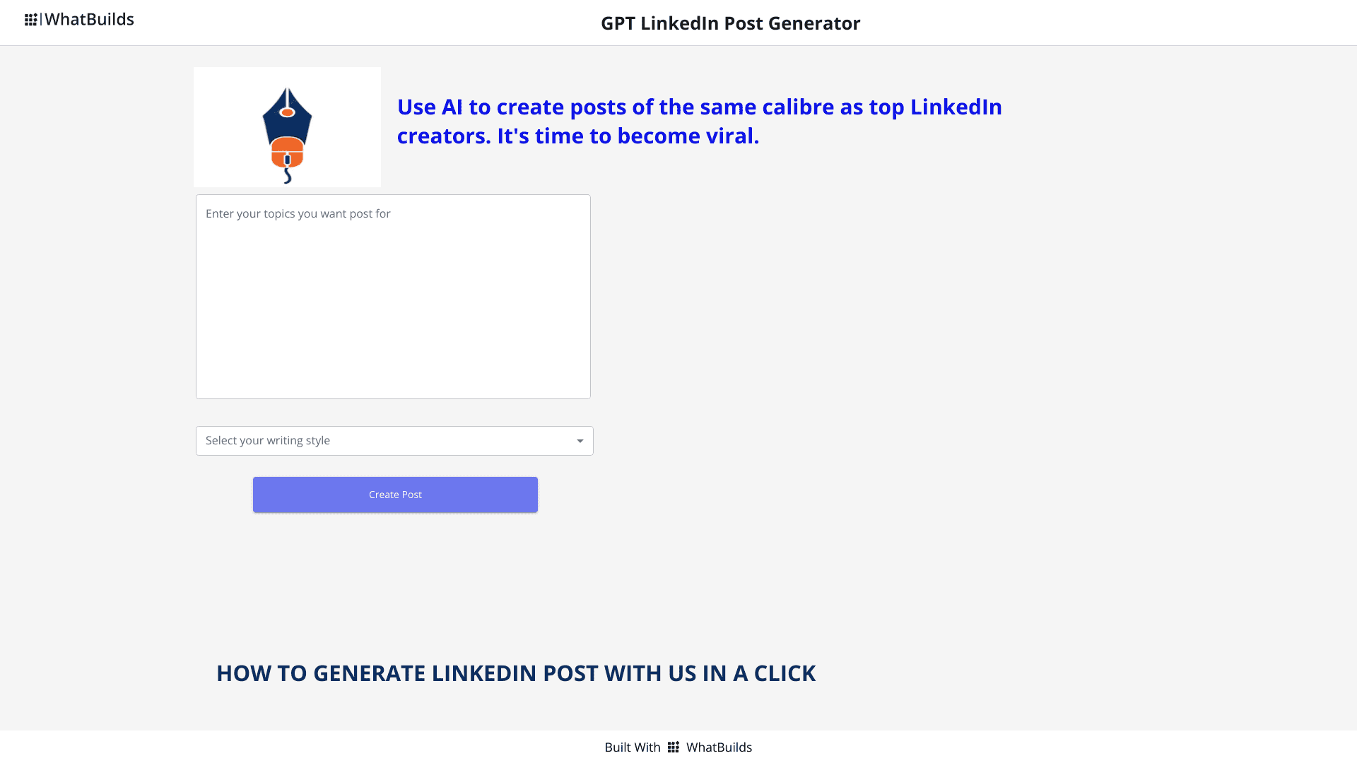 GPT LinkedIn Post Generator | Elevate Your LinkedIn Engagement Instantly | Futureen