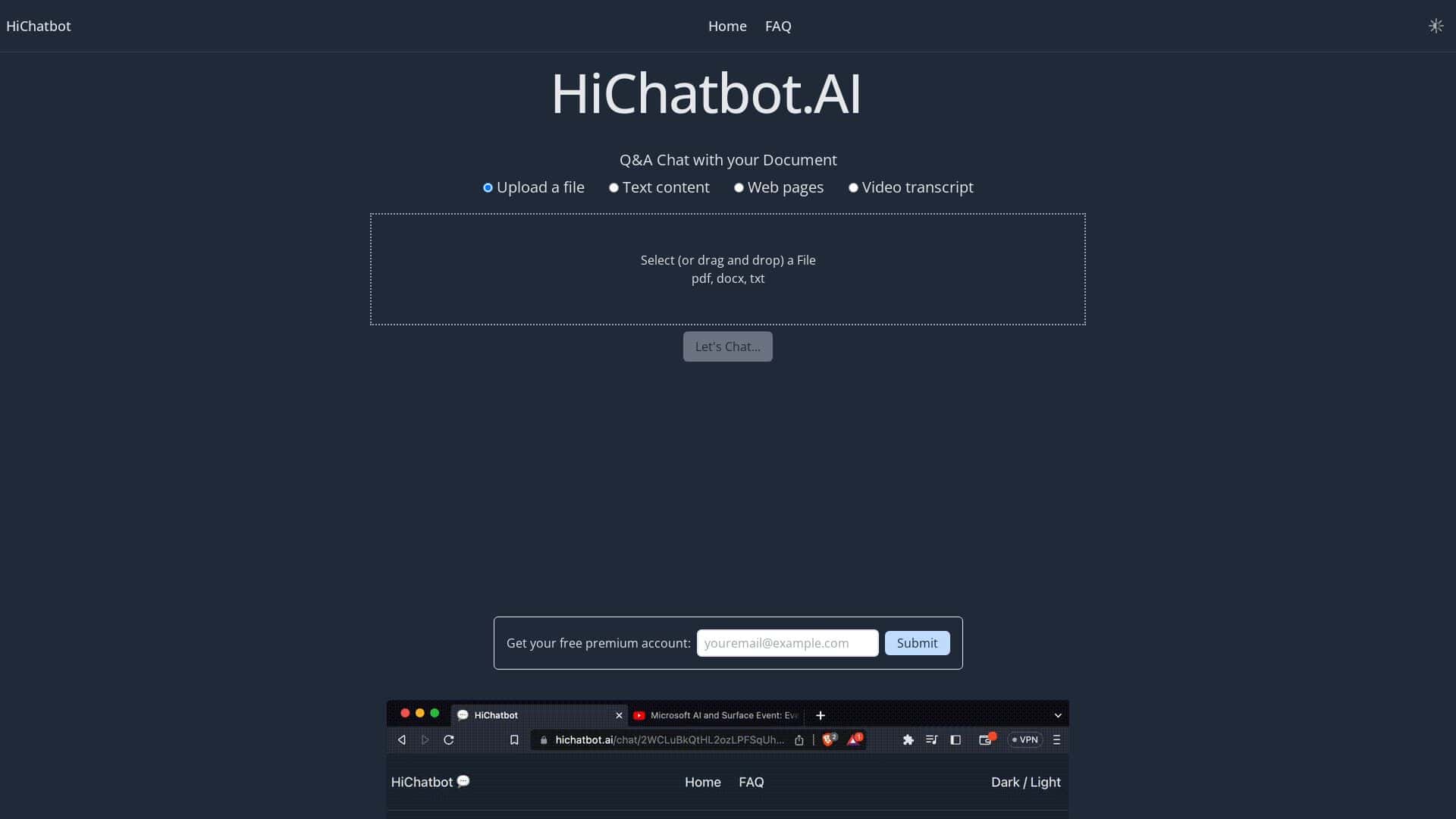 HiChatbot.ai | Simplify Document and Text Analysis | Futureen