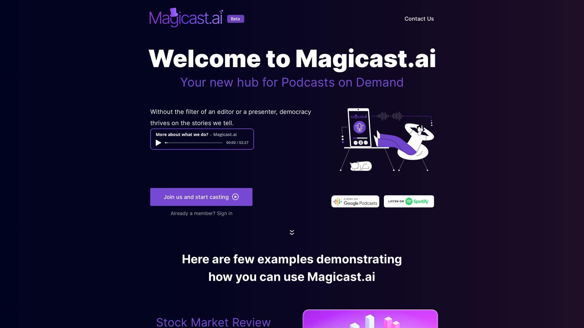Magicast.ai | Create Personalized Podcasts Easily | Futureen