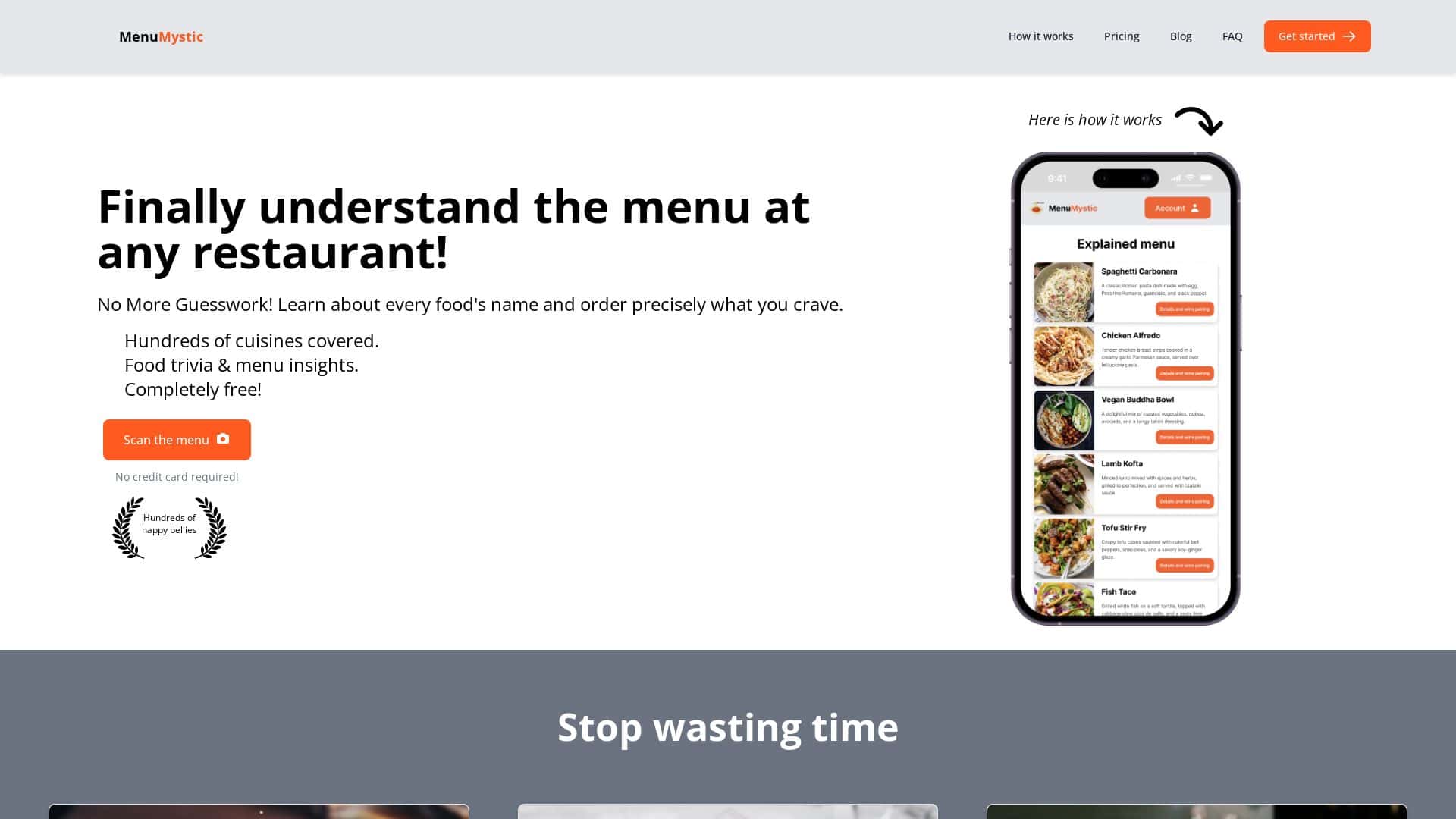 MenuMystic | A Guide to Culinary Delights | Futureen