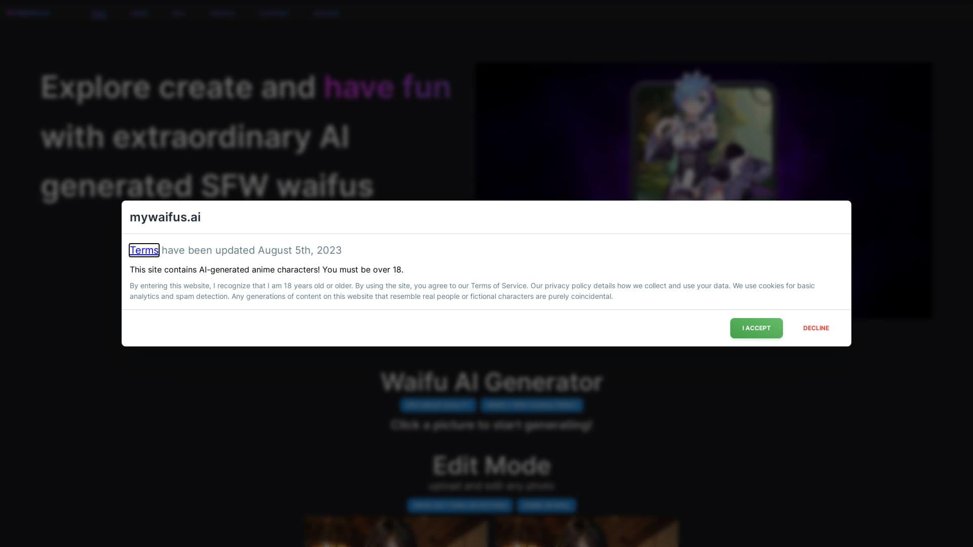 MyWaifus.ai | Create and Customize Your SFW Waifus | Futureen