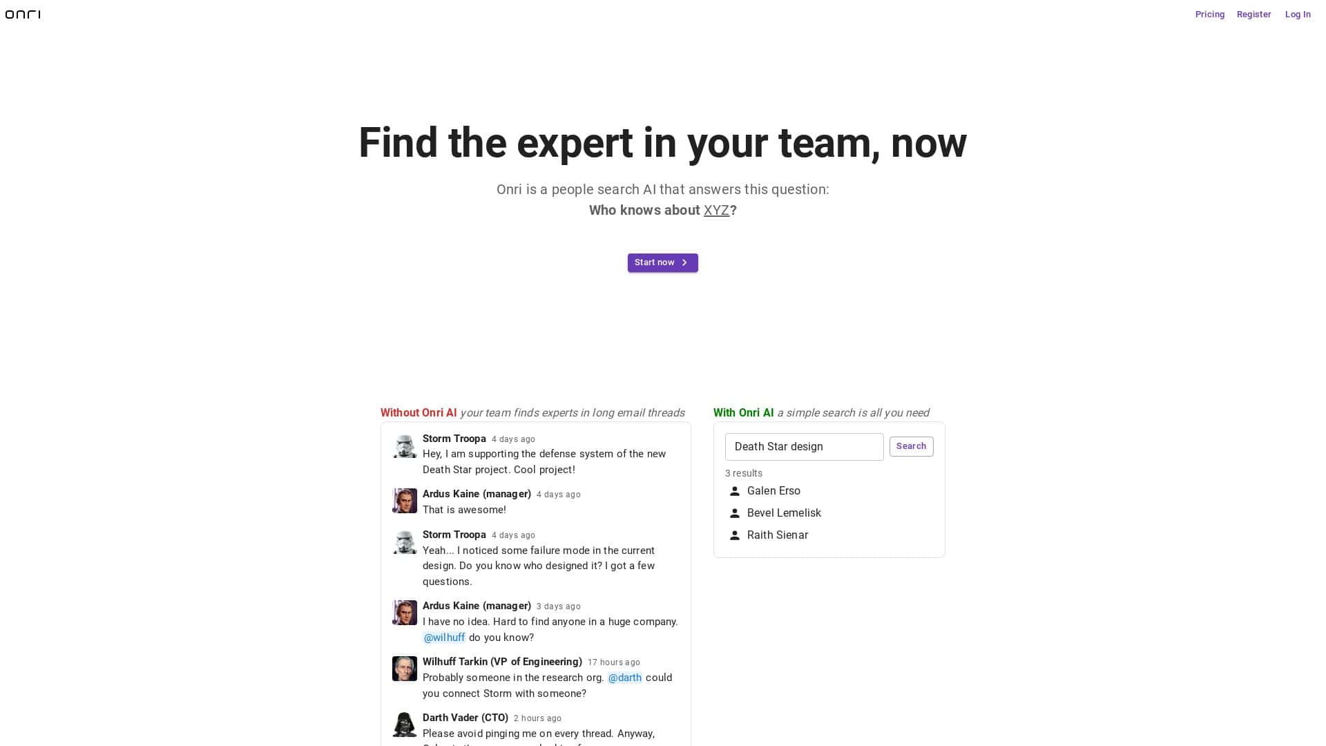 Onri AI | Quickly Locate Experts with Onri AI | Futureen