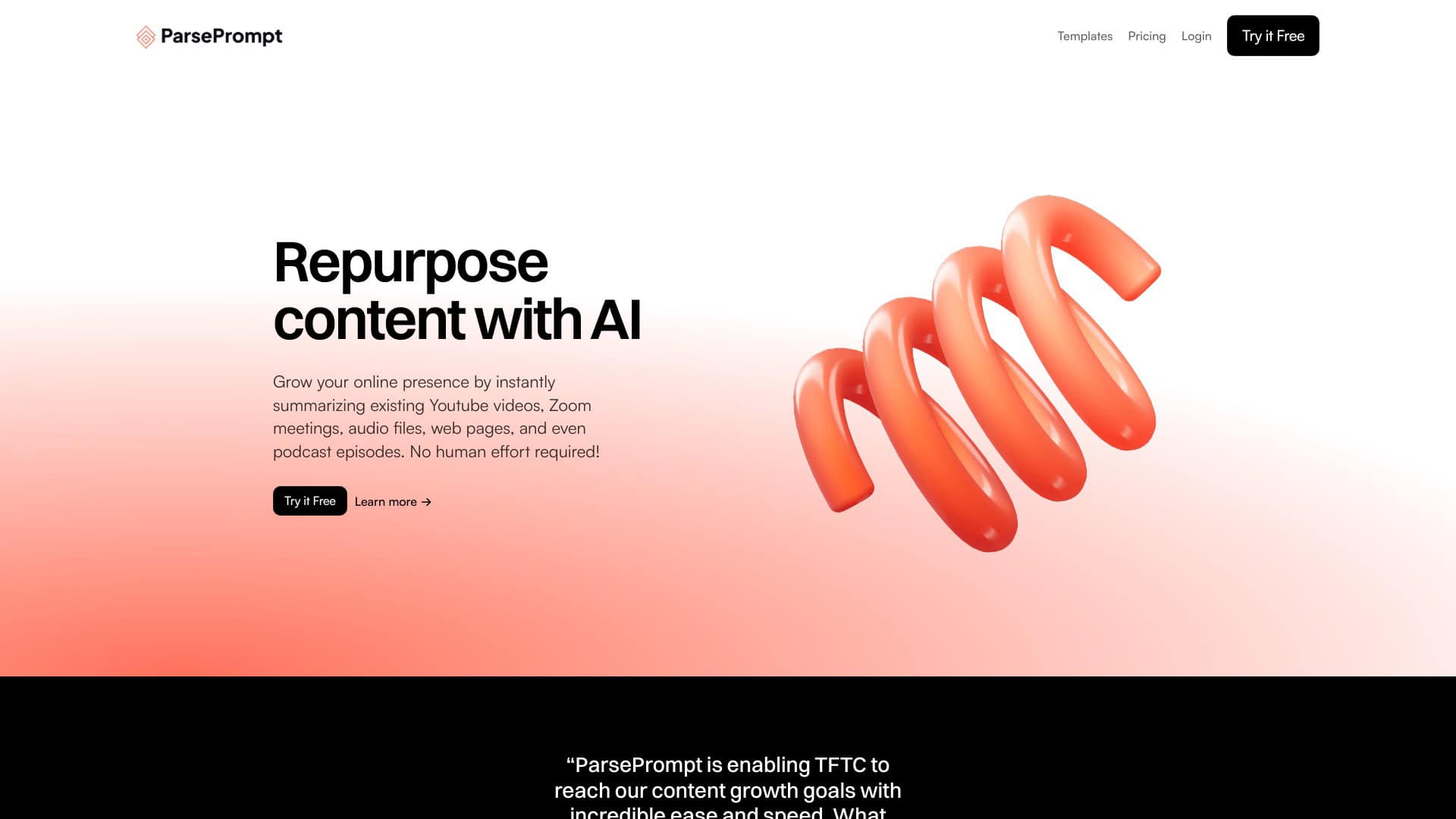 ParsePrompt | AI-Driven Content Repurposing Tool | Futureen