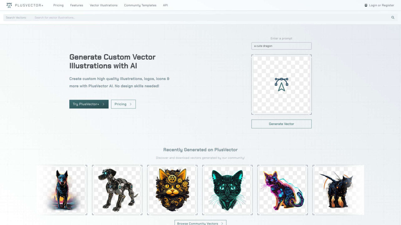 PlusVector | AI-Driven Vector Graphics Generator | Futureen
