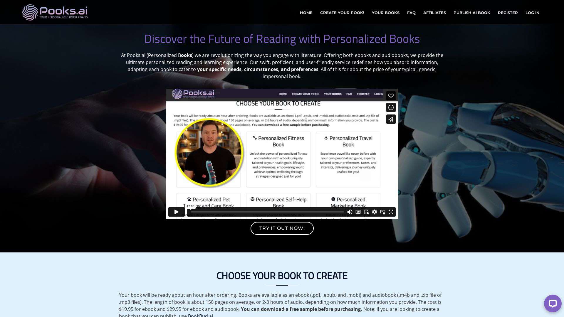 Pooks.ai | Personalized Books for Your Interests | Futureen
