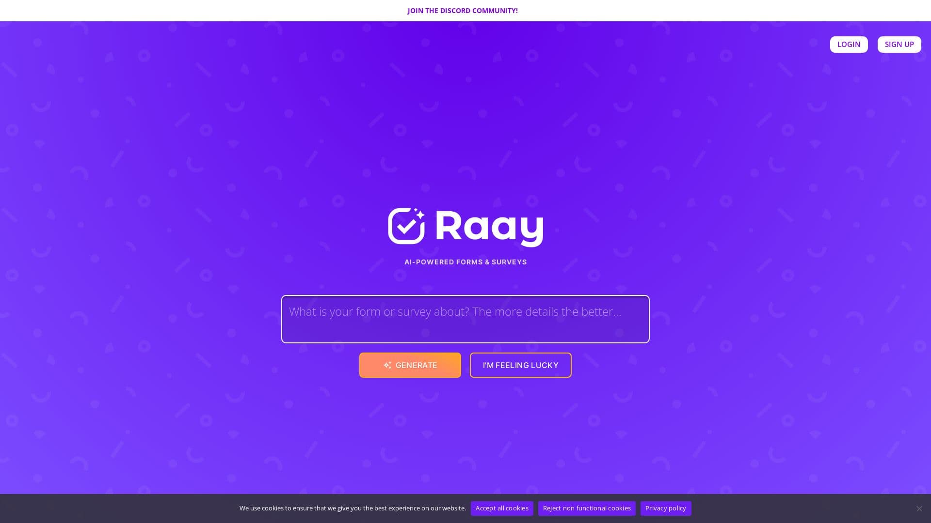 Raay | AI Forms & Surveys | Collect and Act on Data | Futureen