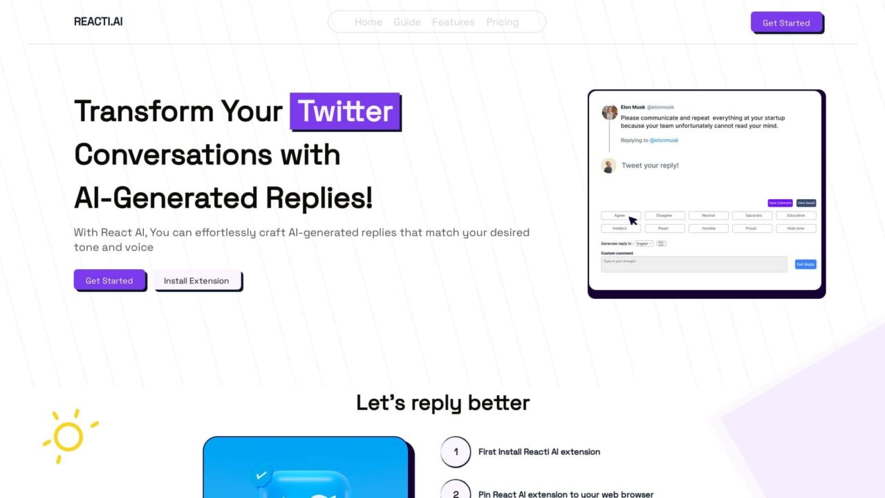 Reacti.AI | Supercharge Your Twitter Engagement | Futureen