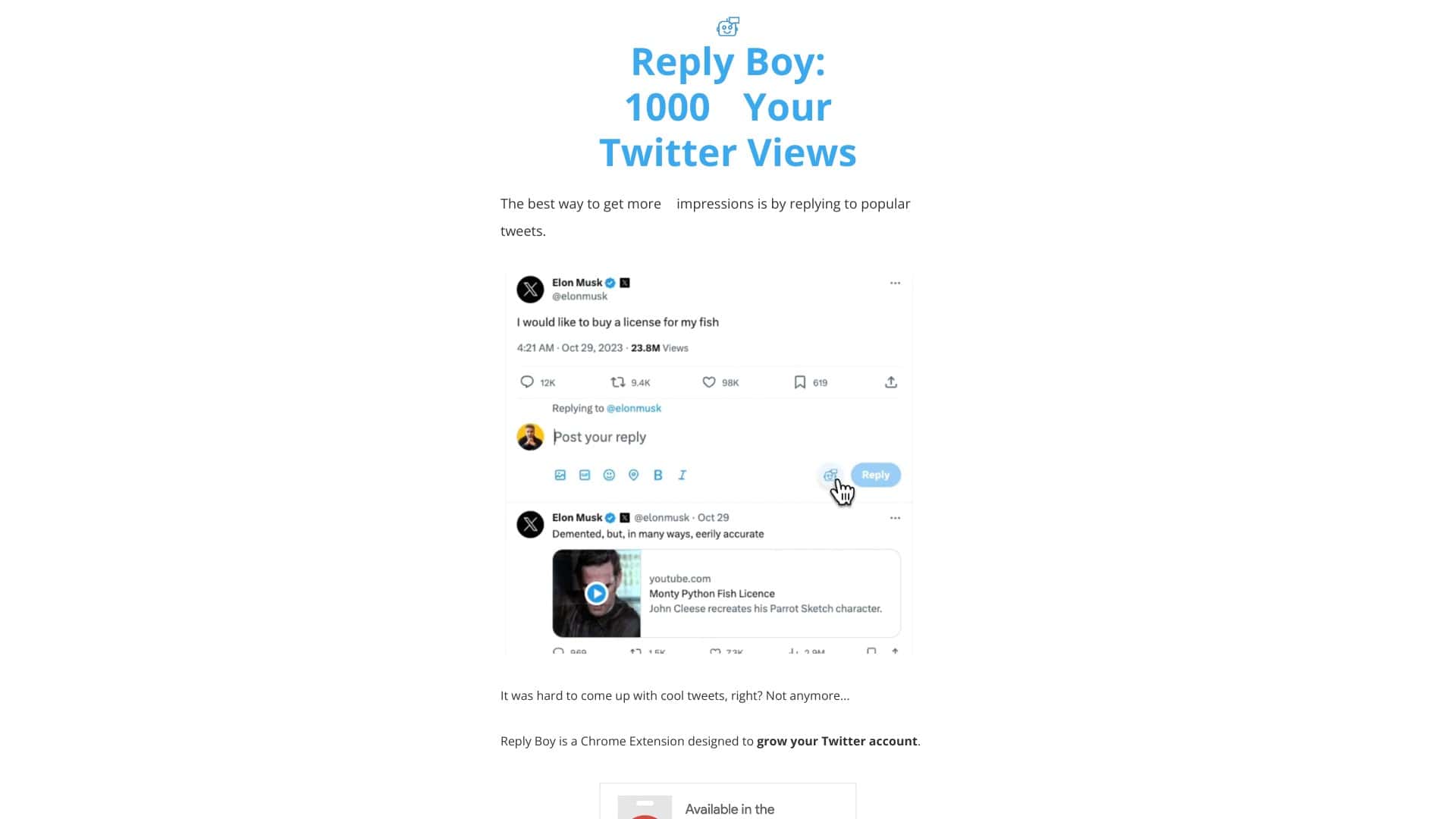 Reply Boy | Enhance Twitter Engagement with AI Responses | Futureen