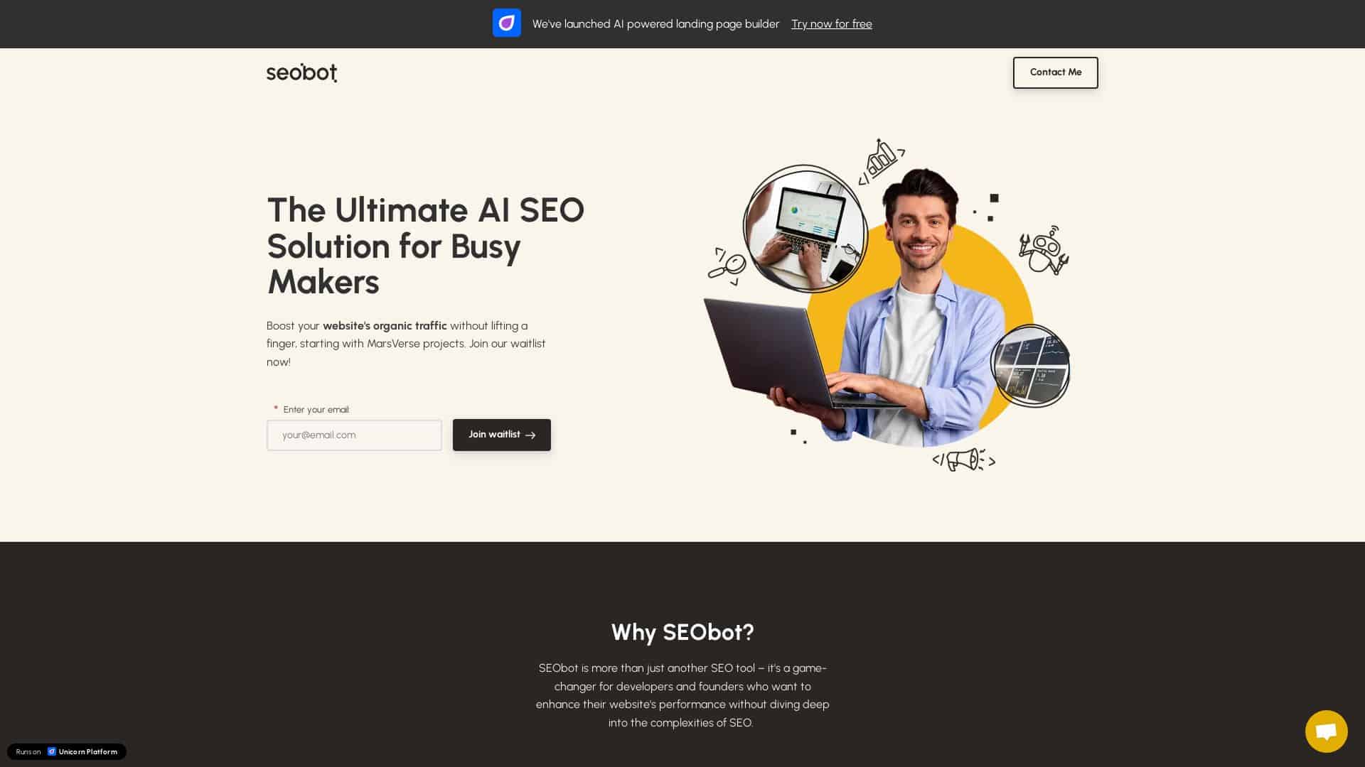 SEObot | AI SEO Solution for Busy Makers | Futureen